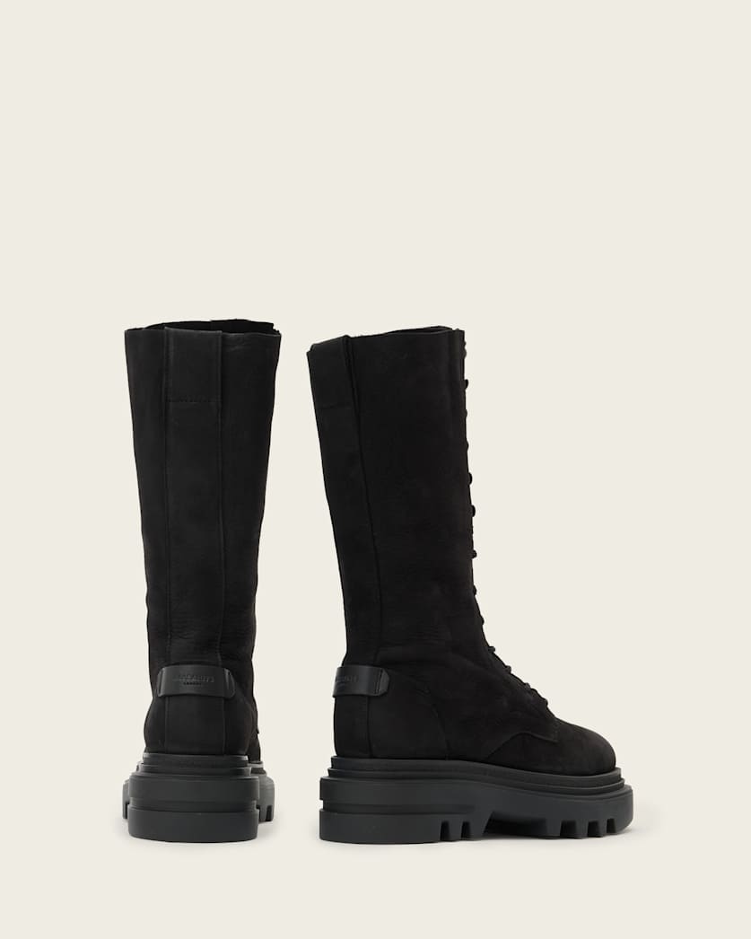 Jay Leather Boots Washed Black | ALLSAINTS